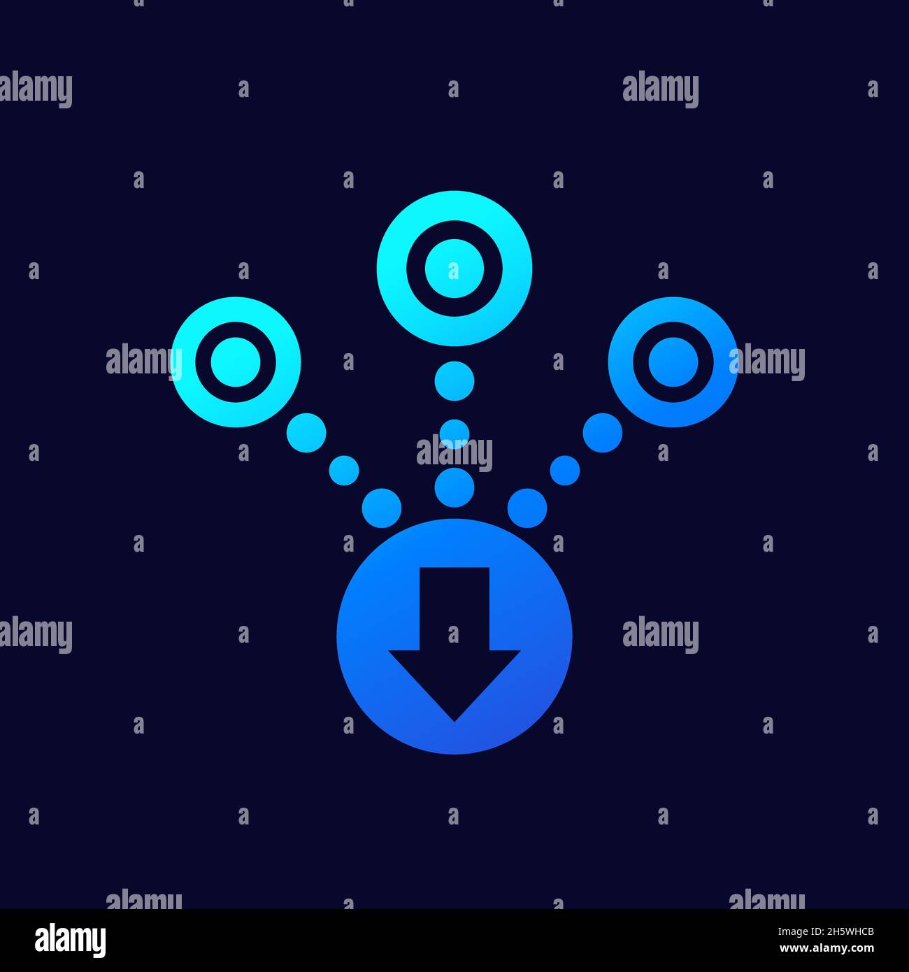 Merge icon hi-res stock photography and images - Alamy