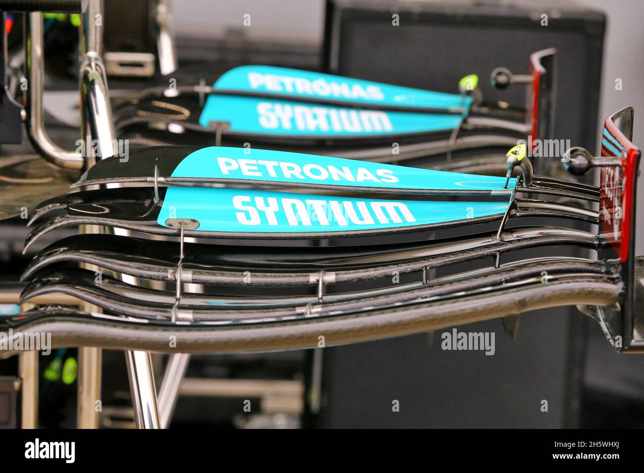 Mercedes AMG F1 W12 front wing detail. 11.11.2021. Formula 1 World ...