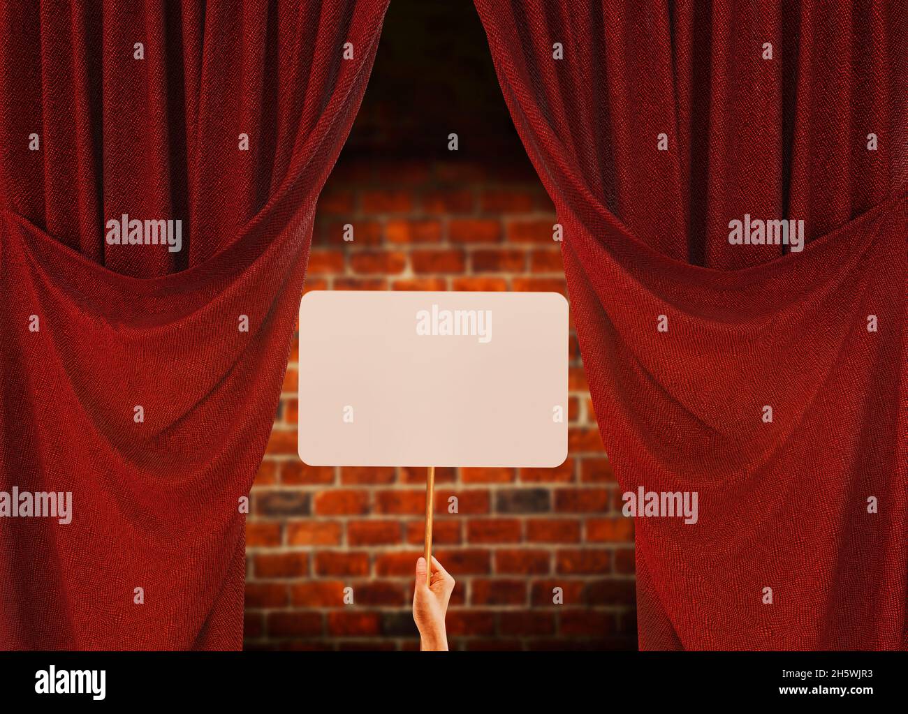 red curtain design Stock Photo - Alamy