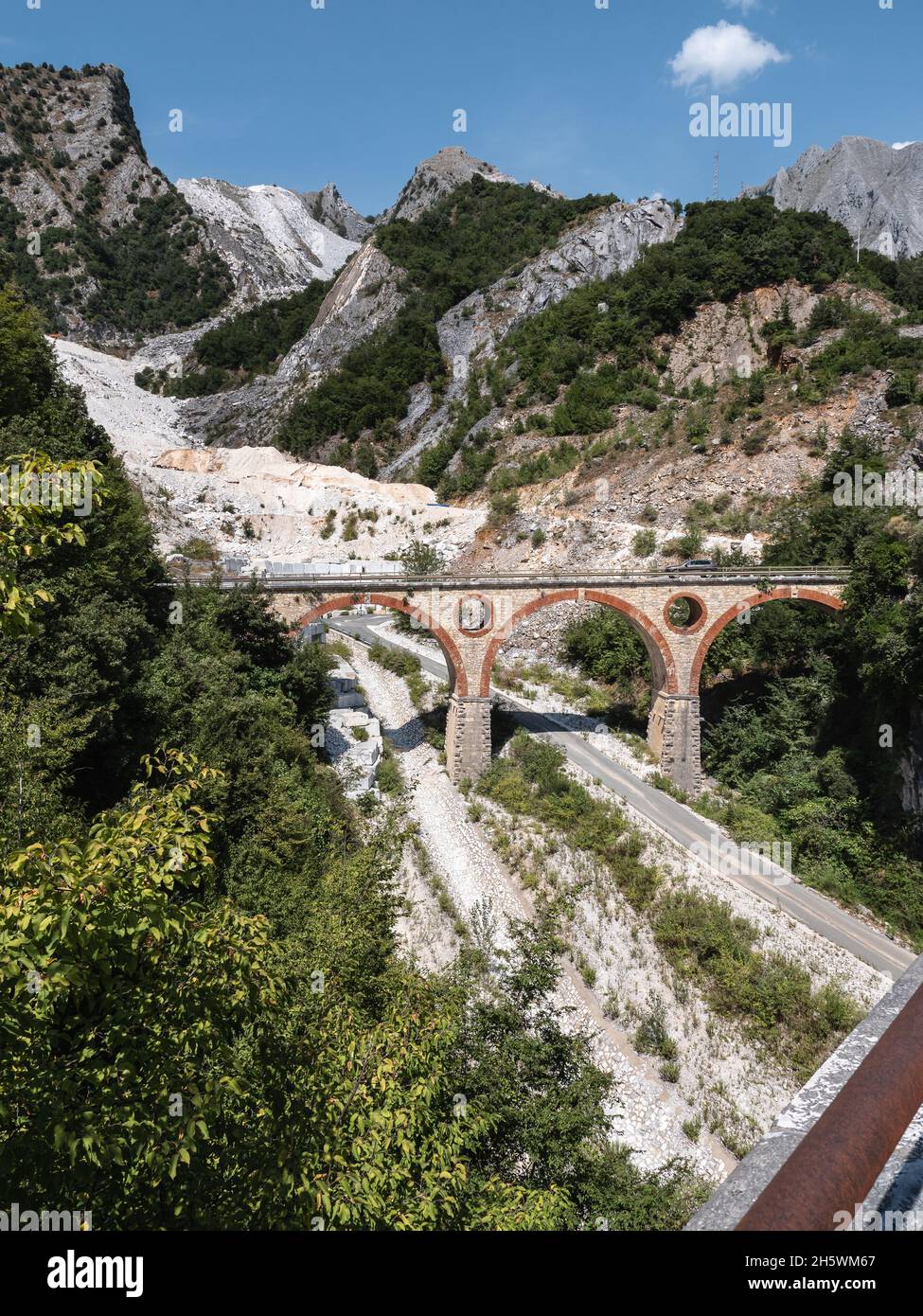 Bridge of Vara in Carrara, site of the Old Private Marble Railway ...