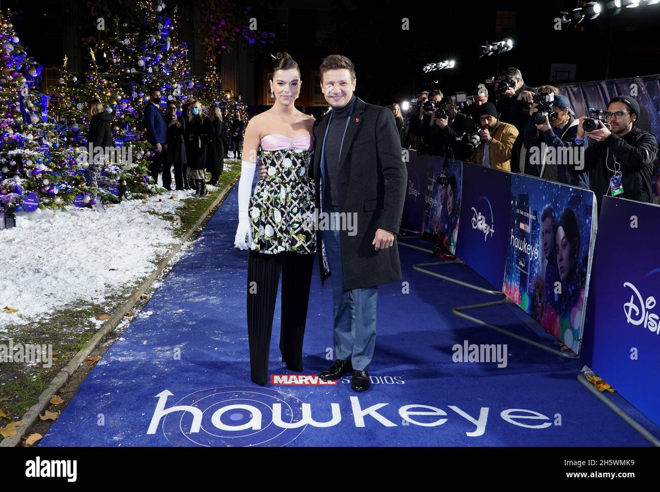 Hailee Steinfeld and Jeremy Renner arriving for a special screening of ...