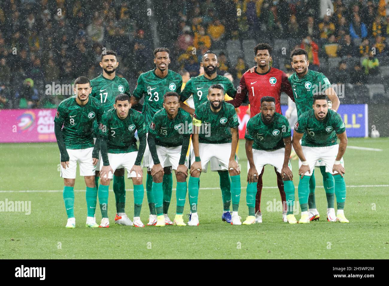Saudi arabia soccer team pose hi-res stock photography and images - Alamy