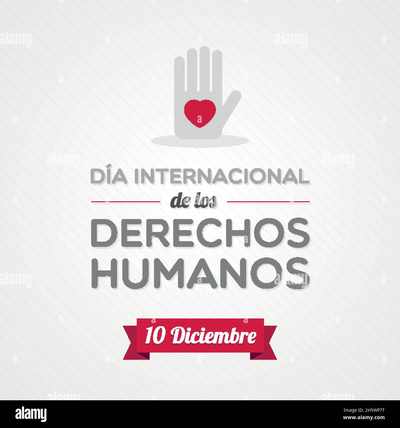 International Human Rights Day. December 10. Spanish. Vector ...
