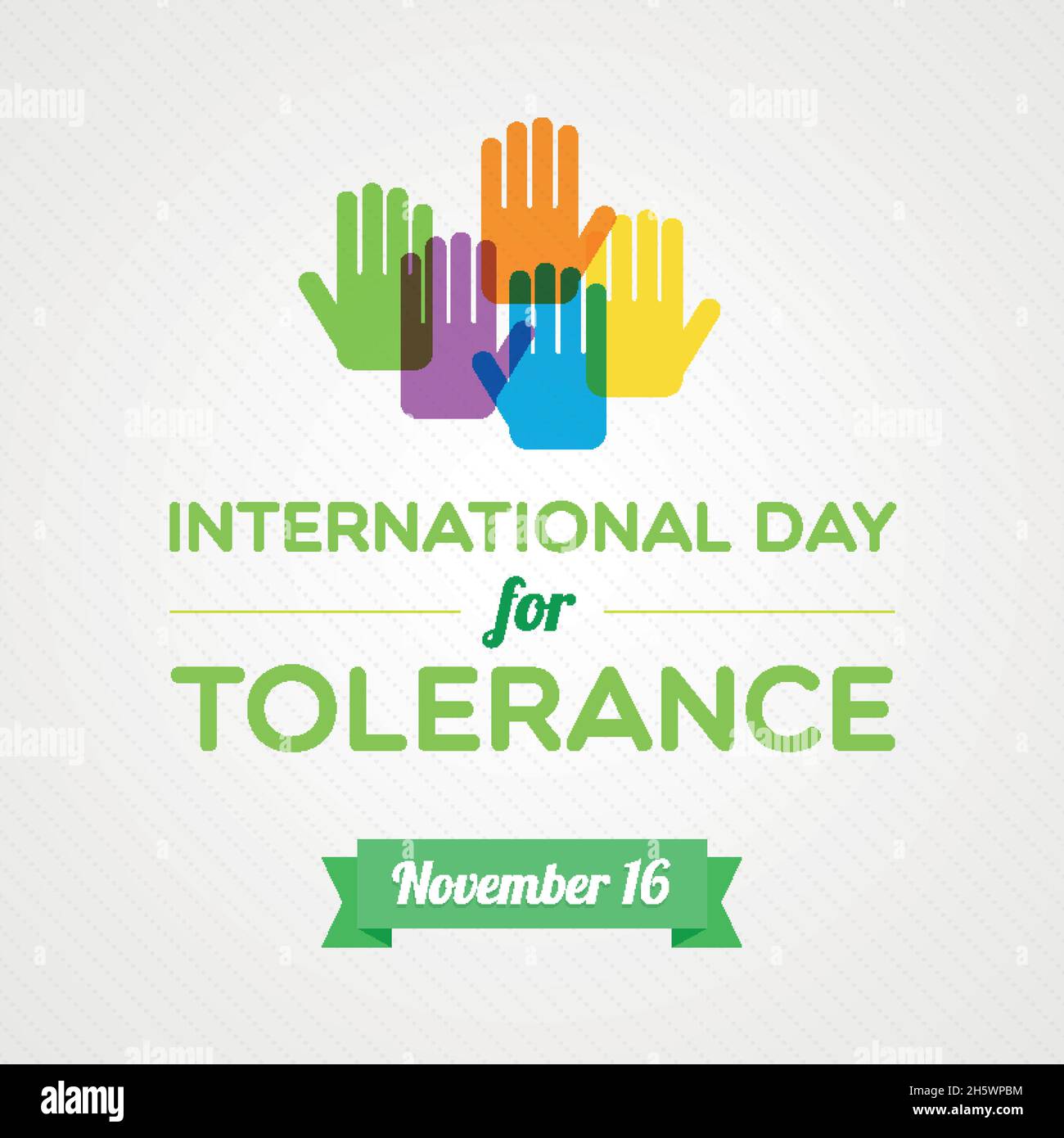 International Day for Tolerance. November 16. Vector illustration, flat ...