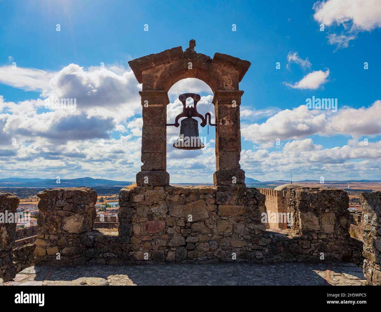 Bell tower on surrounding wall hi-res stock photography and images - Alamy