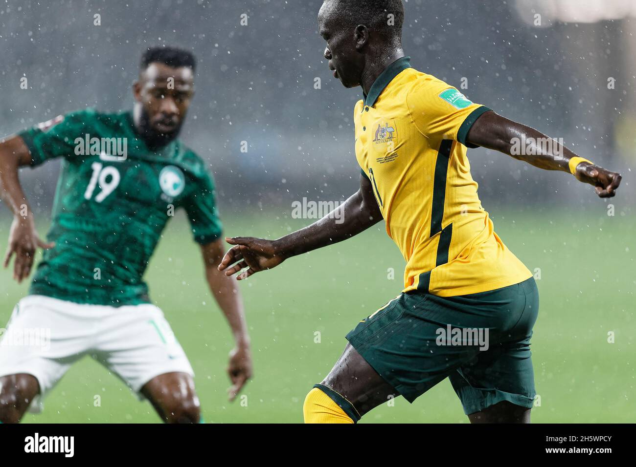 Sydney, Australia. 11th Nov, 2021. AWER MABIL of Australia is ...