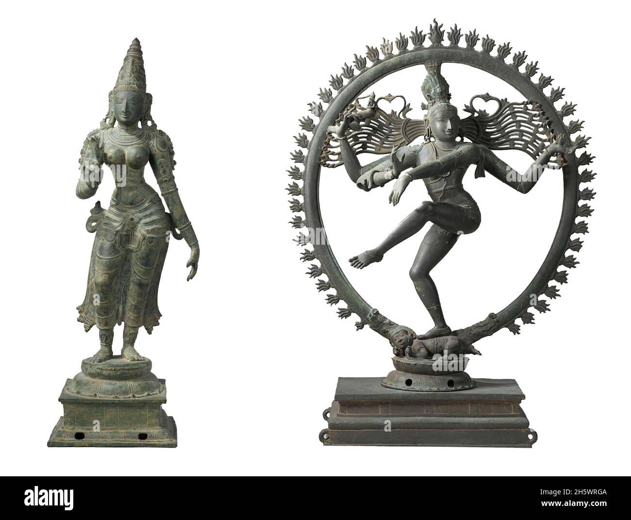Parvati shiva bronze Cut Out Stock Images & Pictures - Alamy