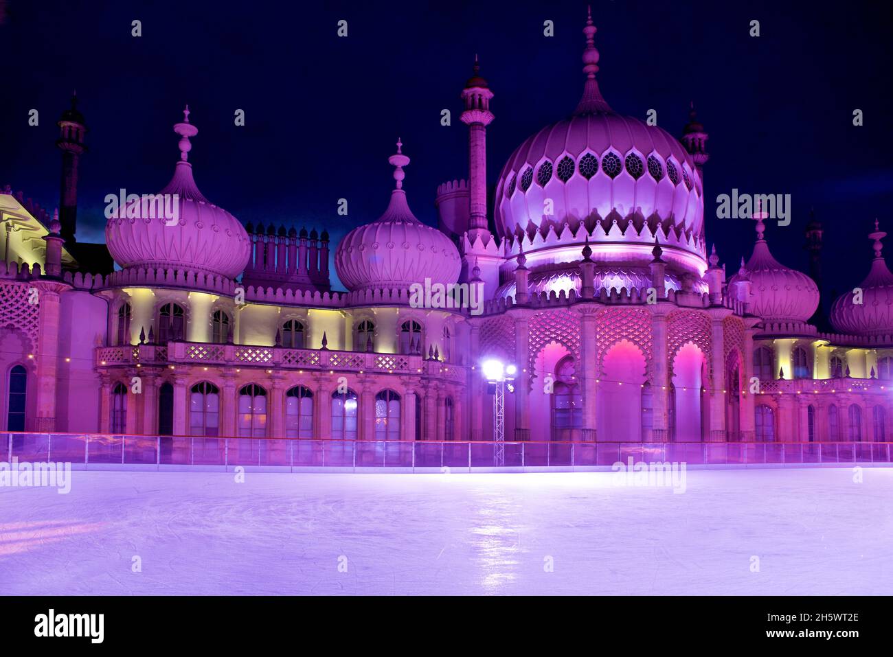 Pavilion Kaleidescope. The Royal Pavilion, Brighton, lit up with ...
