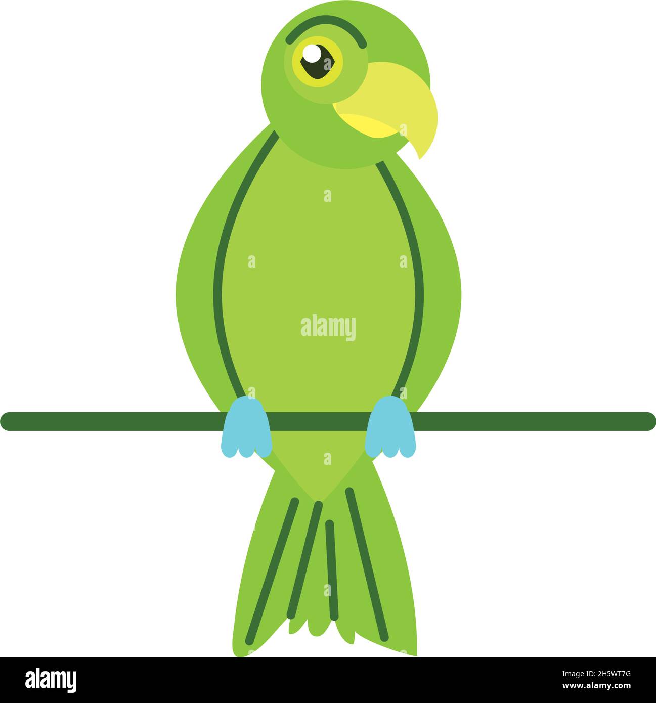 parrot in stick Stock Vector Image & Art - Alamy