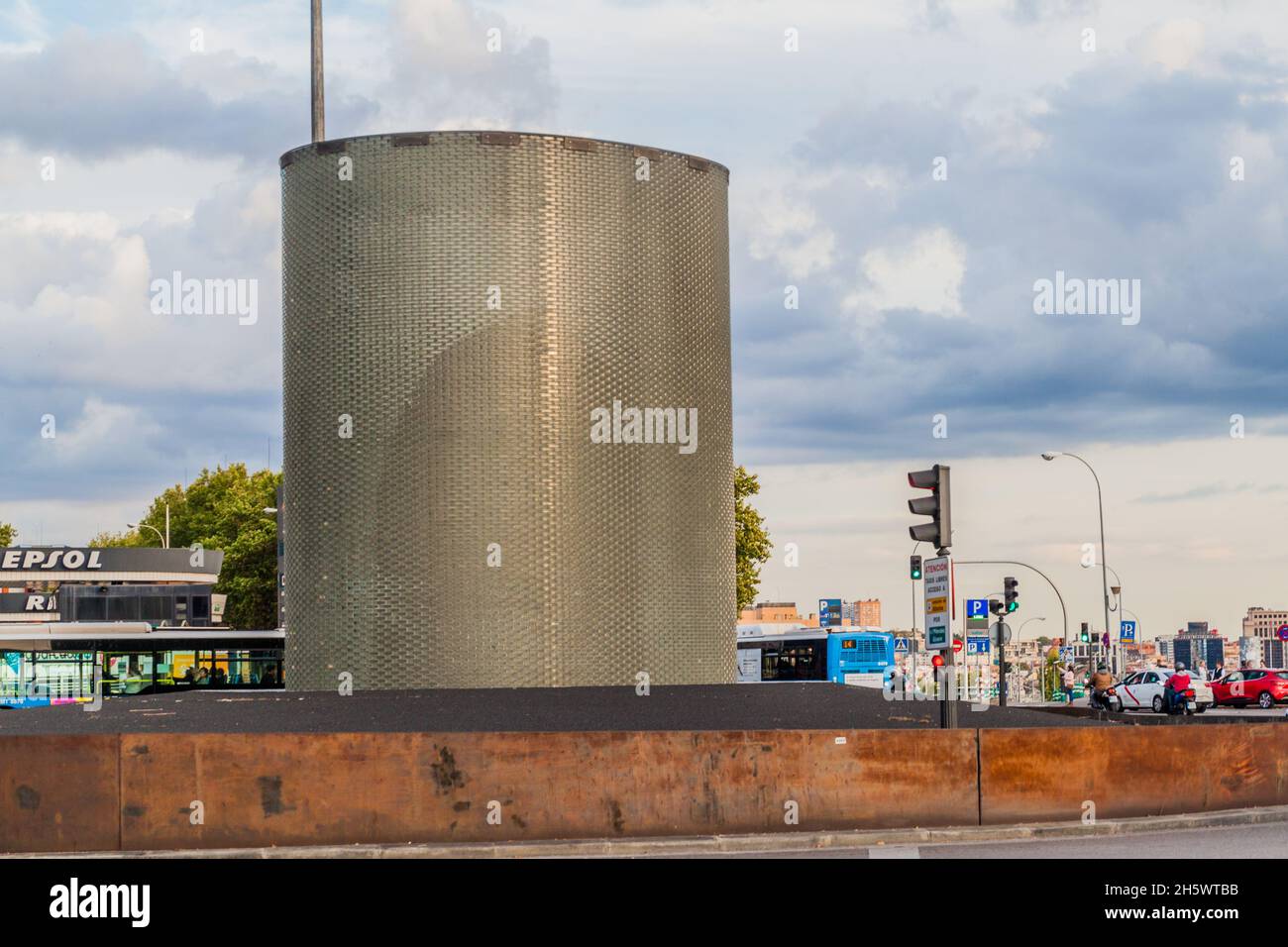 MADRID, SPAIN - OCTOBER 22, 2017: Atocha train station memorial in ...