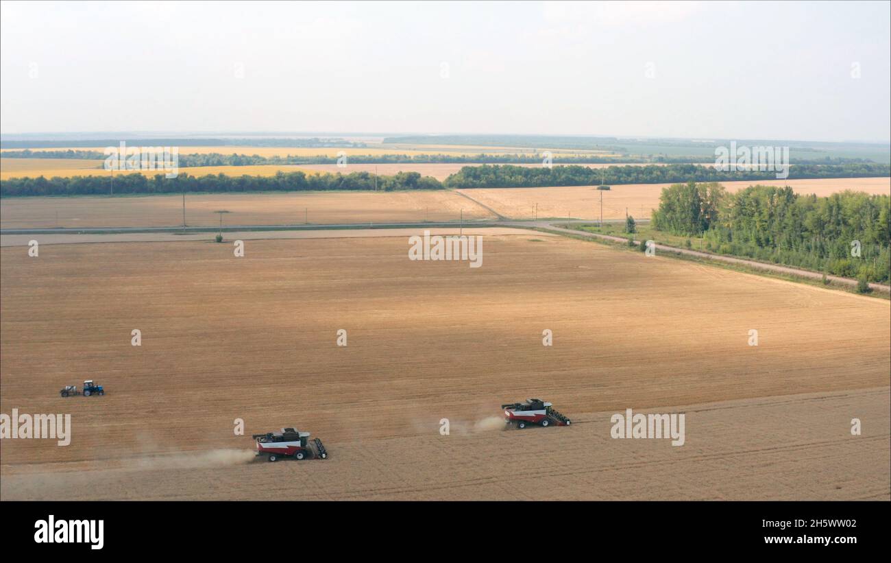 Russia field aerial corn hi-res stock photography and images - Alamy