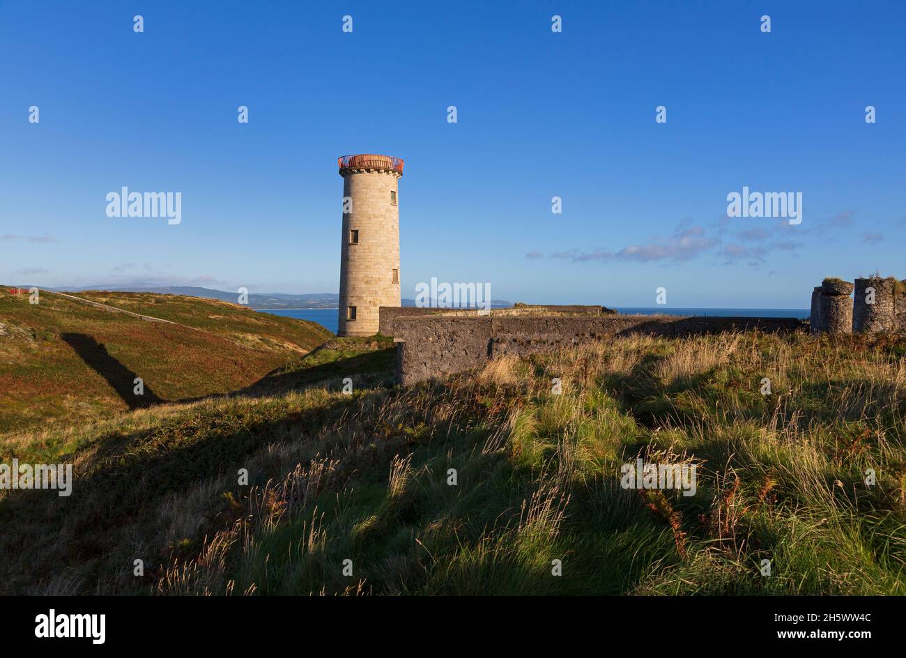 Old Wicklow Head Lighthouse, County Wicklow, Ireland Stock Photo - Alamy