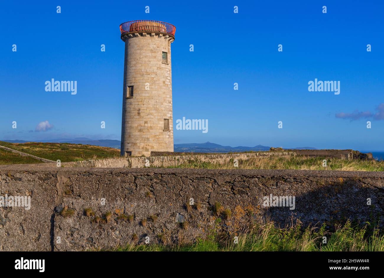 Old Wicklow Head Lighthouse, County Wicklow, Ireland Stock Photo - Alamy