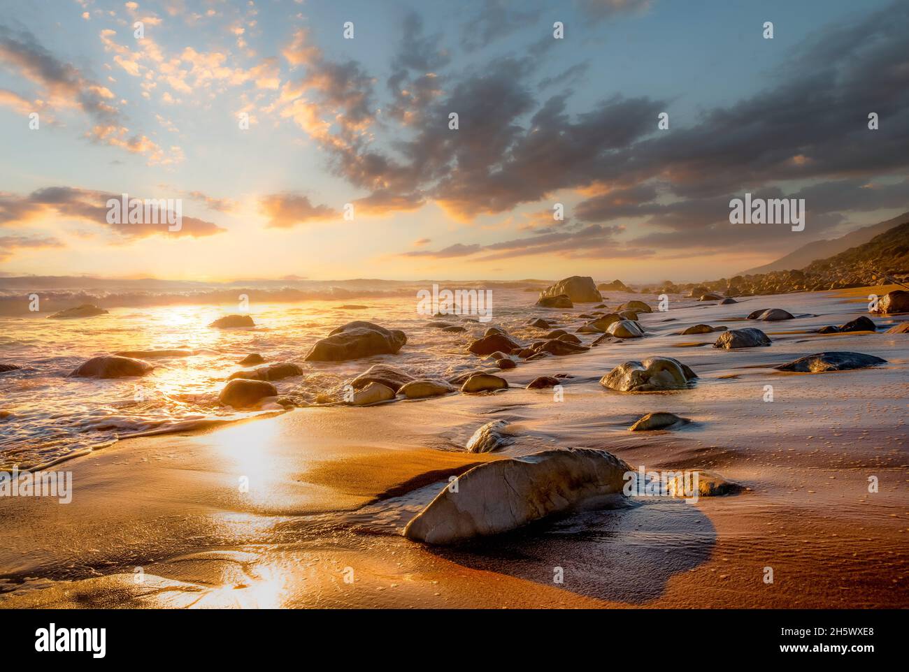 South Africa - Sea, Rocks and Clouds - Seascape at Dapat-se-Gat - part ...