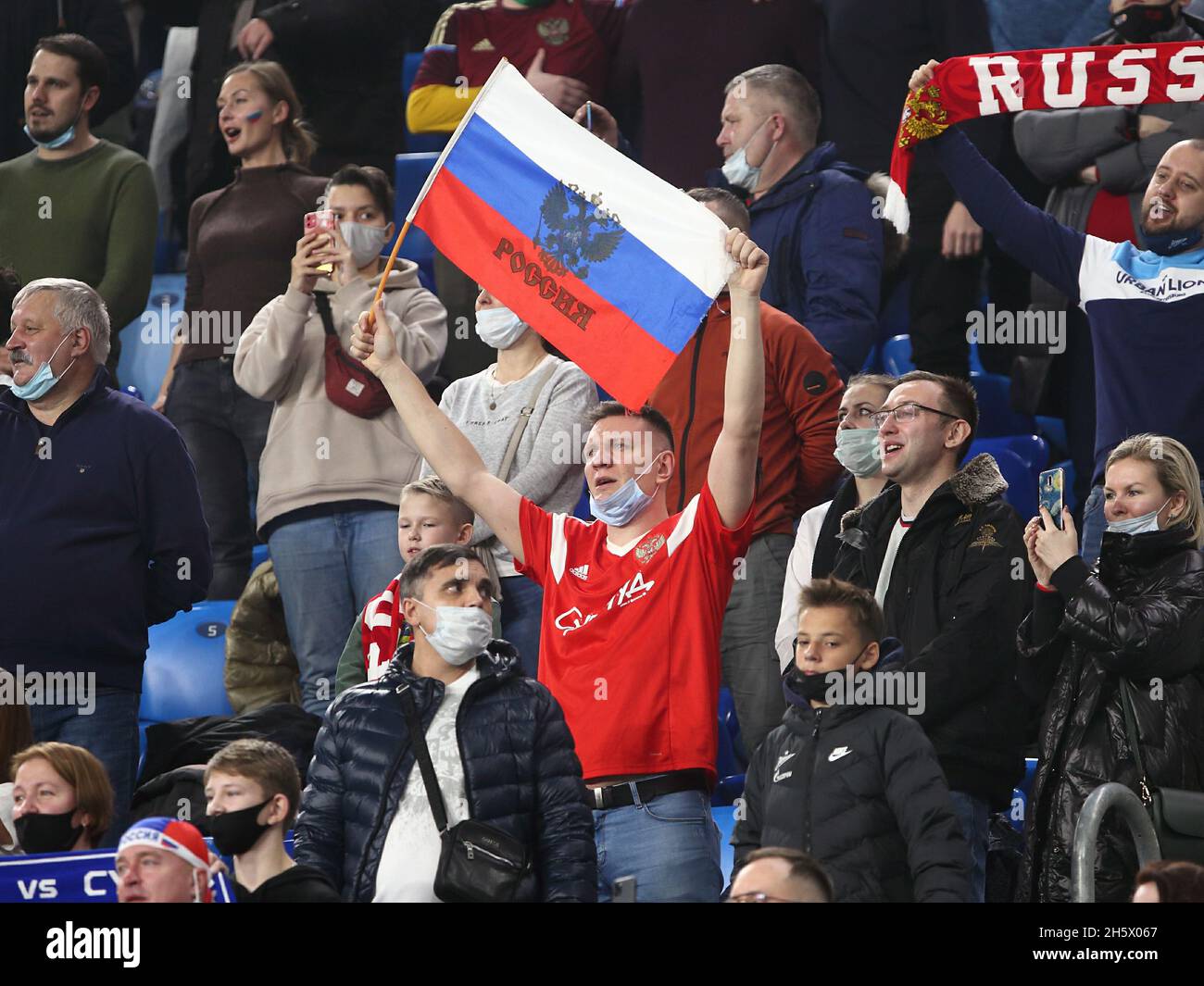 Saint Petersburg, Russia - 11 November 2021: Football, Qualification ...