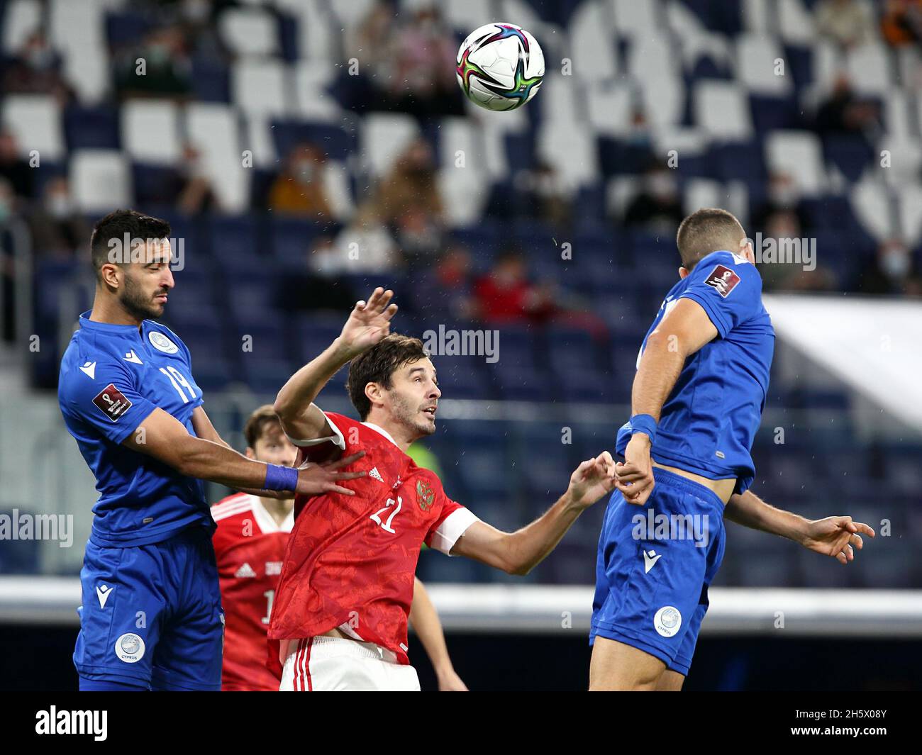 Saint Petersburg, Russia - 11 November 2021: Football, Qualification ...