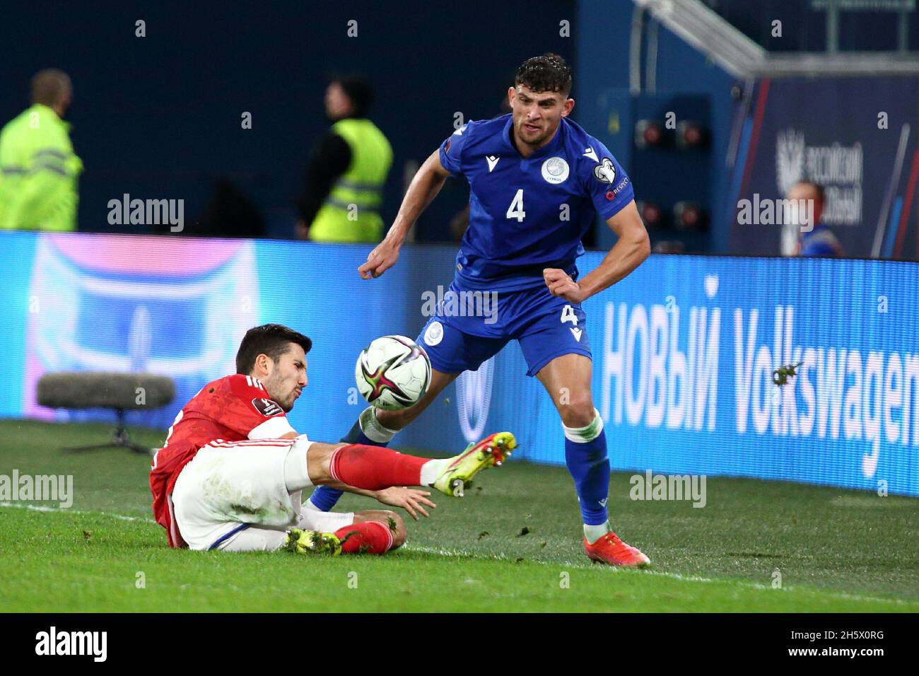 Saint Petersburg, Russia - 11 November 2021: Football, Qualification ...
