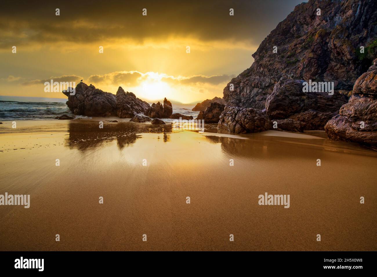 South Africa - Sea, Rocks and Clouds - Seascape at Dapat-se-Gat - part ...