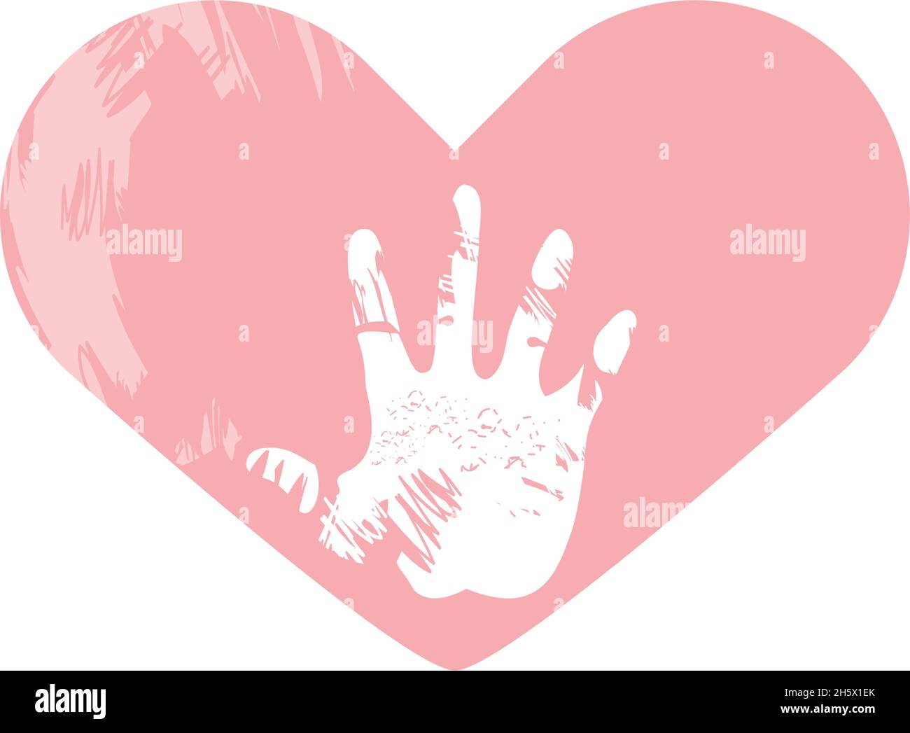 hand in heart Stock Vector Image & Art - Alamy