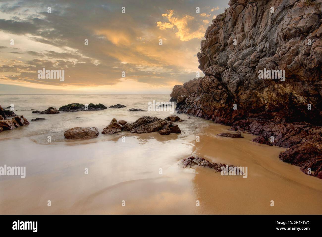 South Africa - Sea, Rocks and Clouds - Seascape at Dapat-se-Gat - part ...