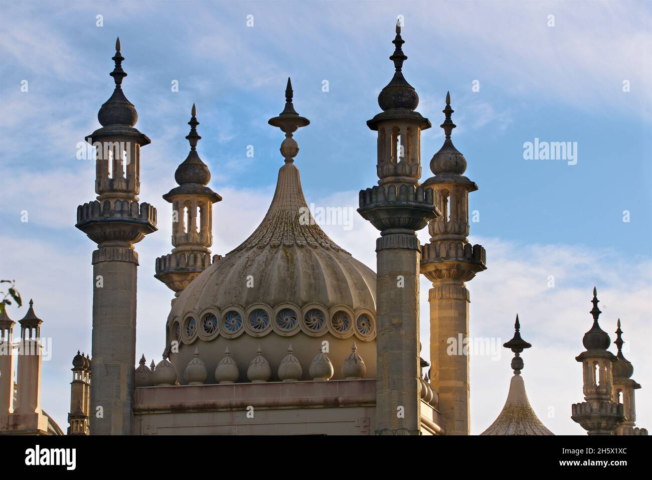 Ornate Georgian period, Indian-inspired roof architecture of Brighton's ...