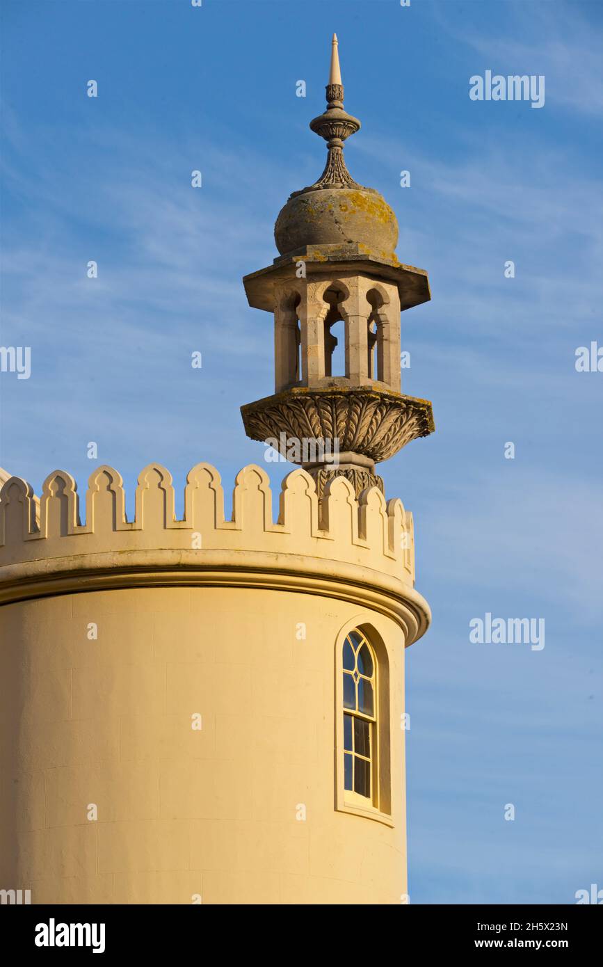 Ornate Georgian period, Indian-inspired roof architecture of Brighton's ...
