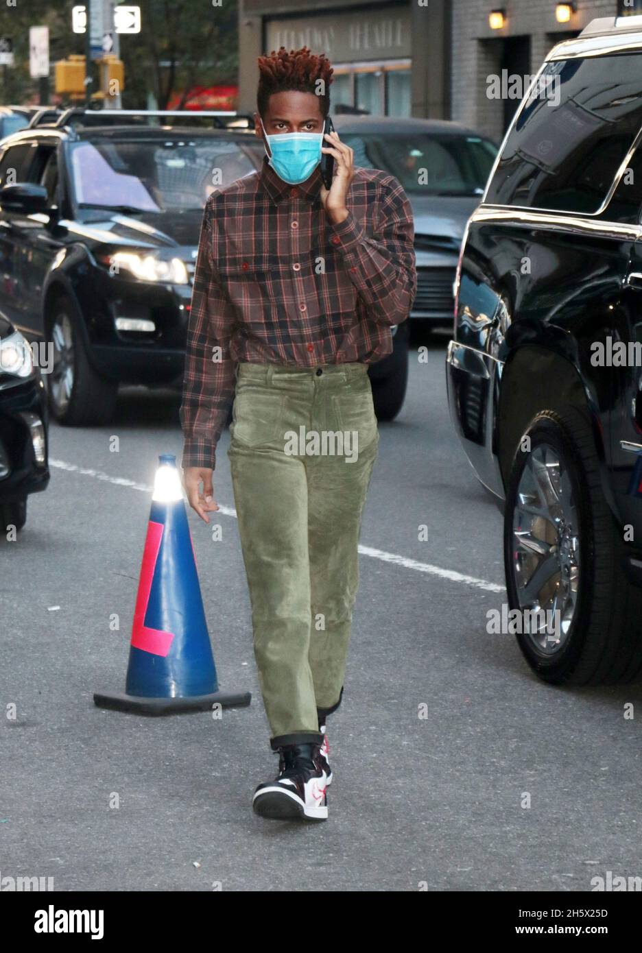 New York - NY - 20211021 Jon Batiste is photographed at the Late Show ...