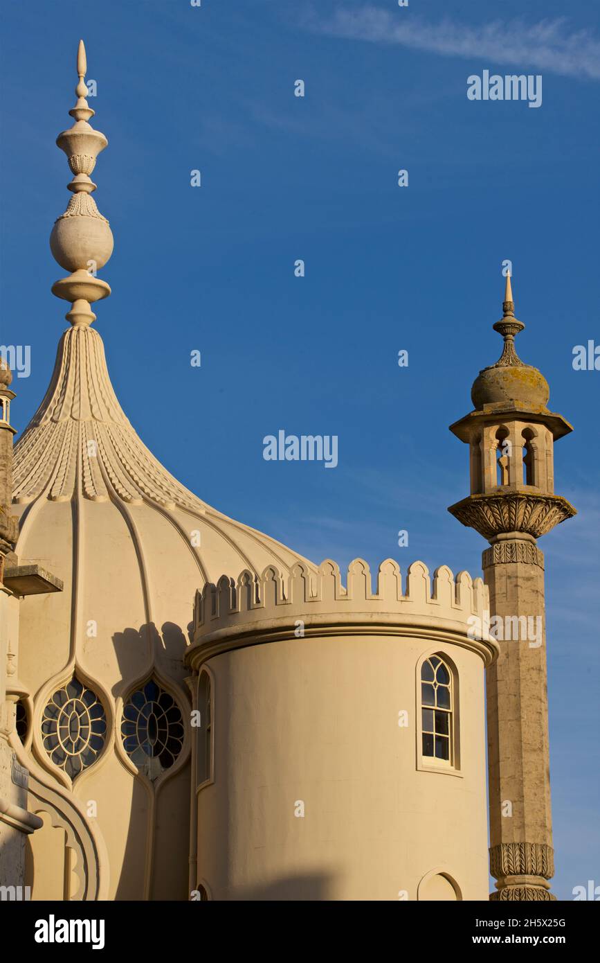 Ornate Georgian period, Indian-inspired roof architecture of Brighton's ...