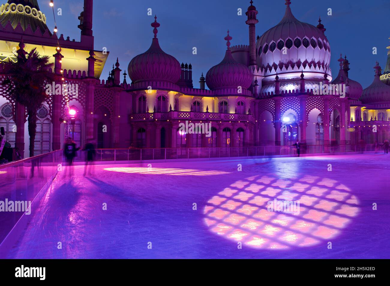 Pavilion Kaleidescope. The Royal Pavilion, Brighton, lit up with ...