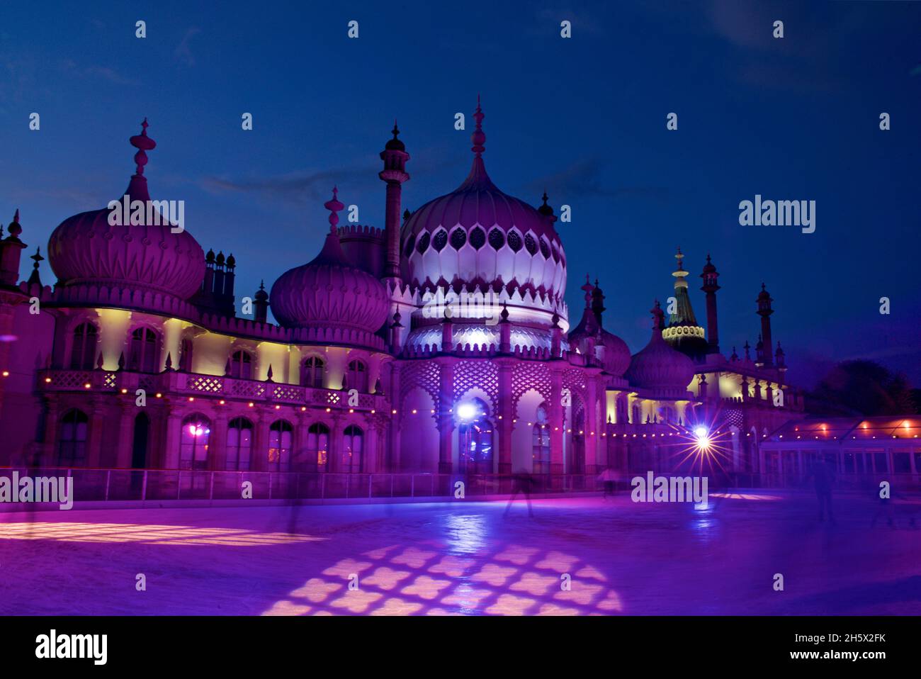 Pavilion Kaleidescope. The Royal Pavilion, Brighton, lit up with ...