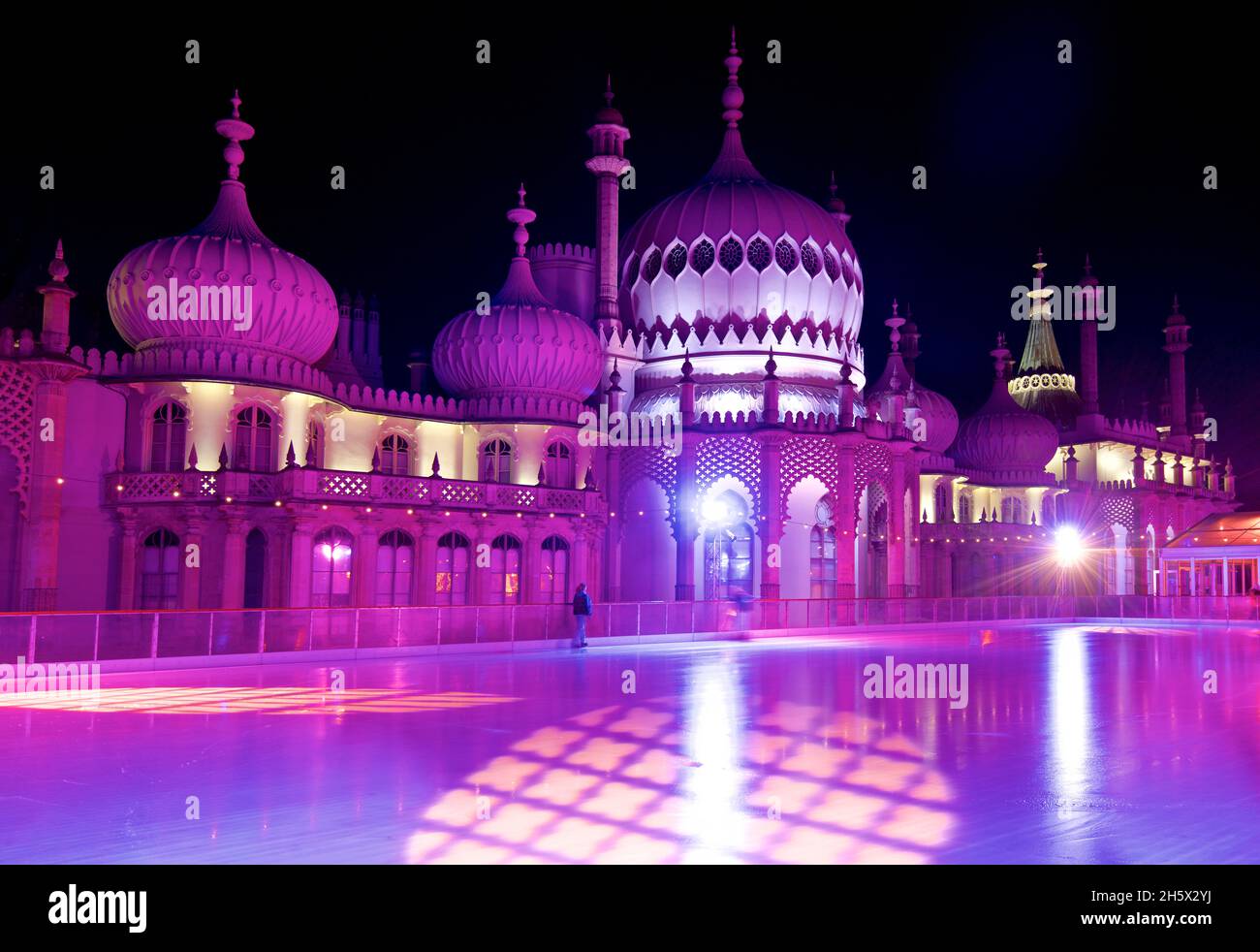 Pavilion Kaleidescope. The Royal Pavilion, Brighton, lit up with ...