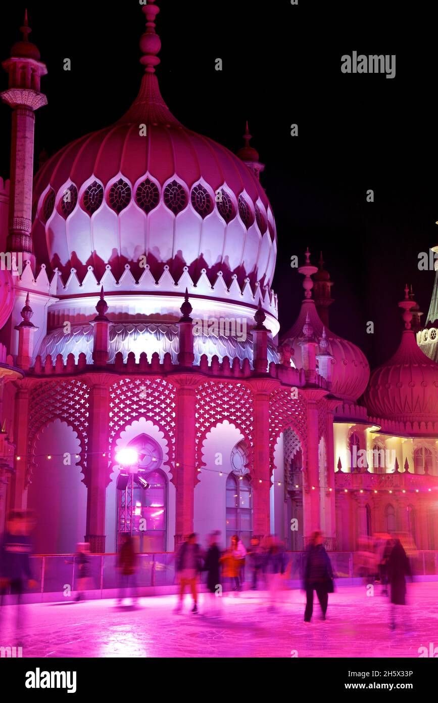 Pavilion Kaleidescope. The Royal Pavilion, Brighton, lit up with ...