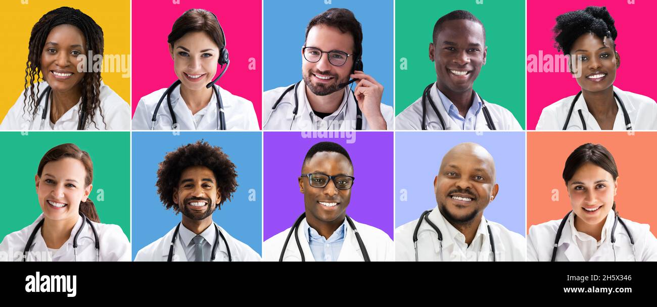 Diverse Doctor Faces Photo Collage. Multiethnic Group Stock Photo - Alamy Diverse Doctor Faces Photo Collage. Multiethnic Group Stock Photo - Alamy