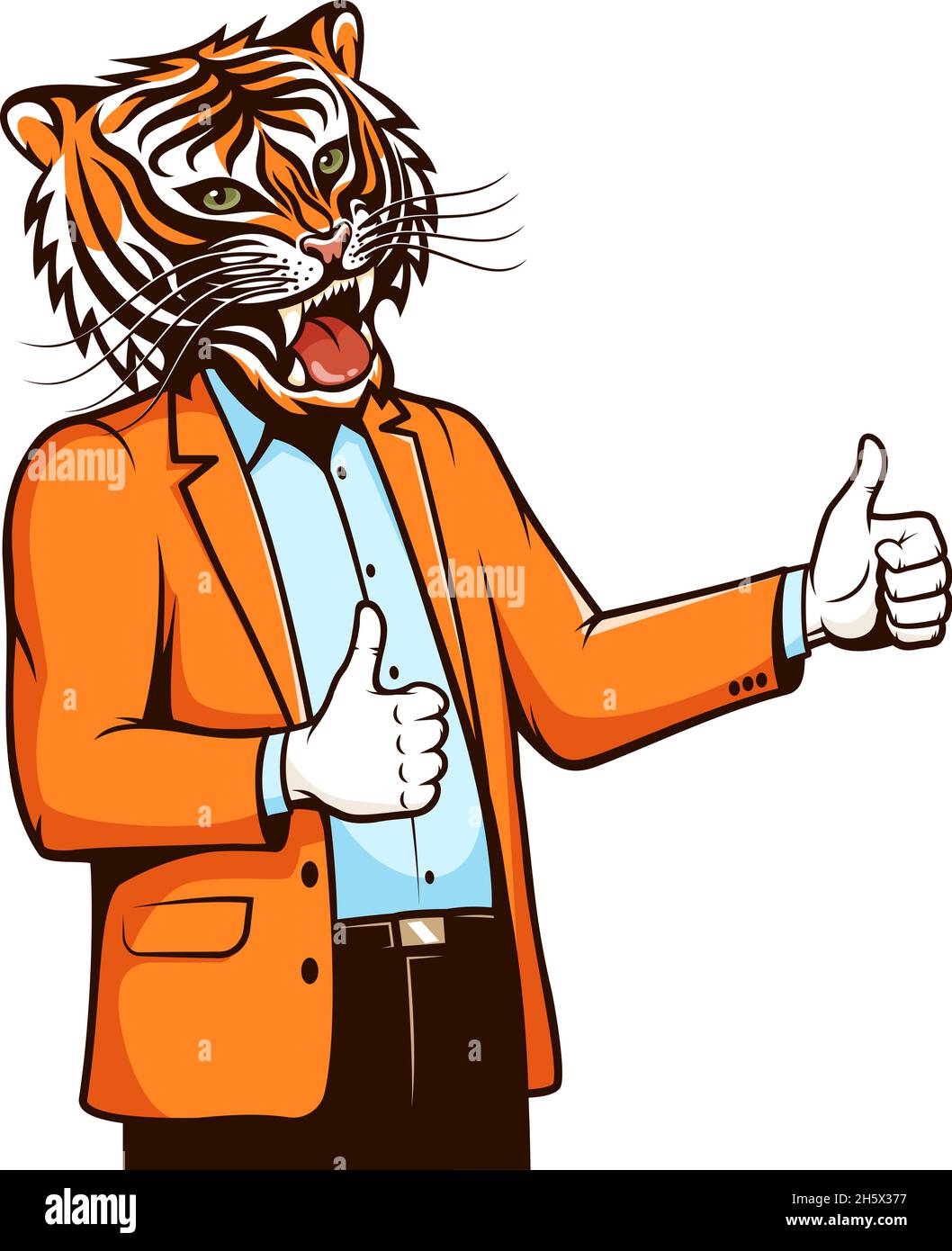 Man on suit shows Stock Vector Images - Alamy