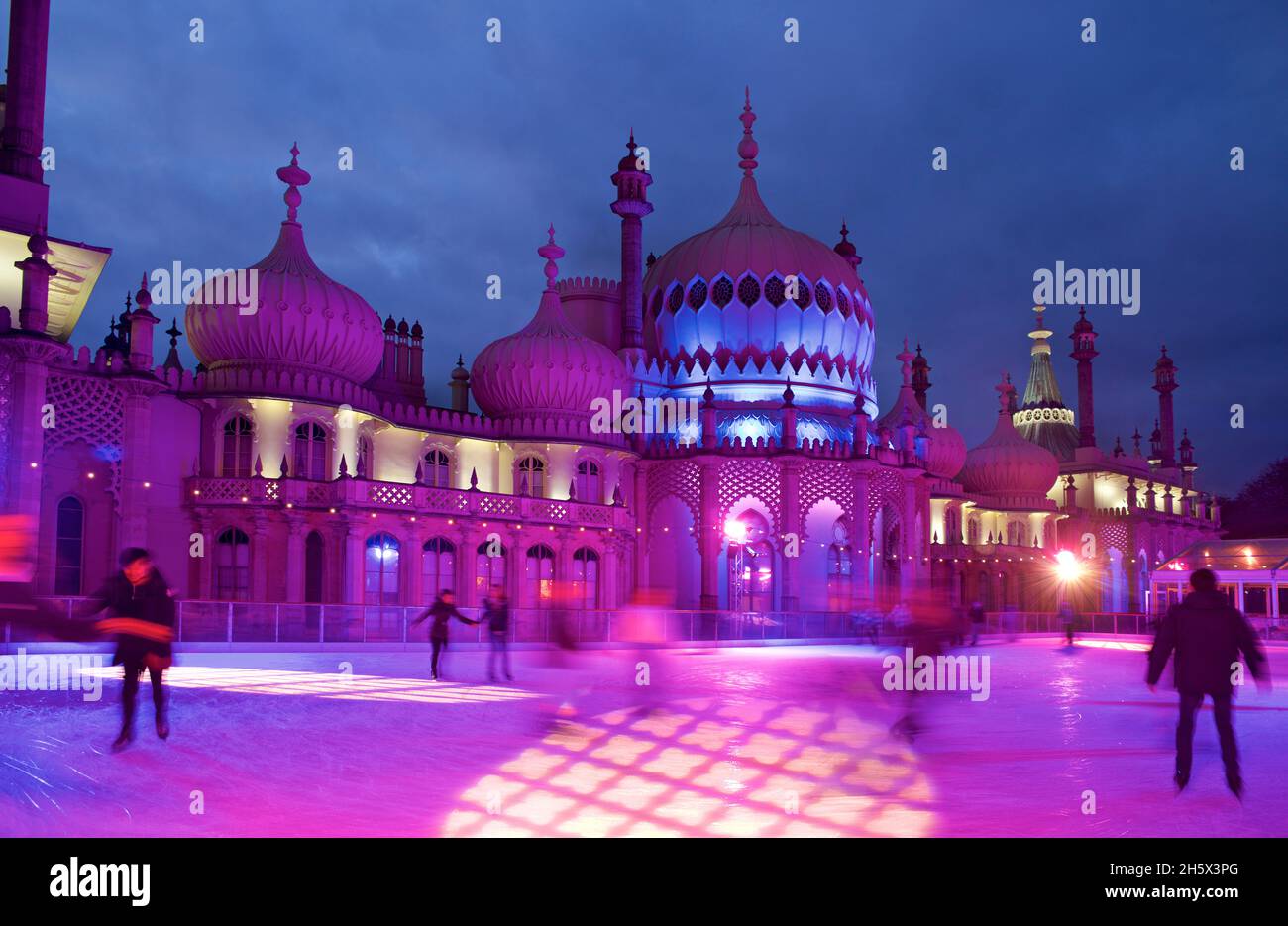Pavilion Kaleidescope. The Royal Pavilion, Brighton, lit up with ...