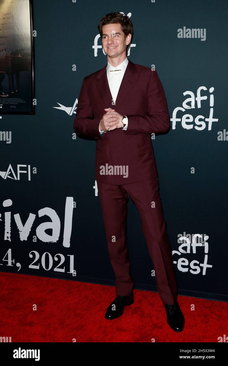 LOS ANGELES - NOV 10: Andrew Garfield at 2021 AFI Fest - Opening Night ...