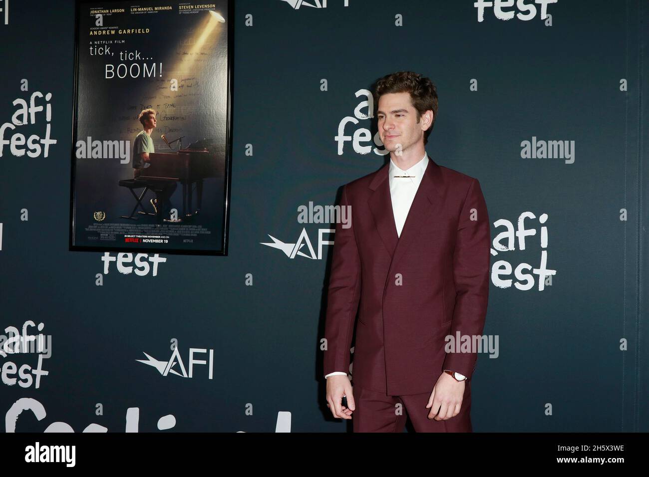 LOS ANGELES - NOV 10: Andrew Garfield at 2021 AFI Fest - Opening Night ...