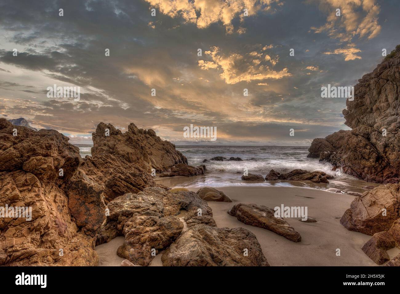South Africa - Sea, Rocks and Clouds - Seascape at Dapat-se-Gat - part ...