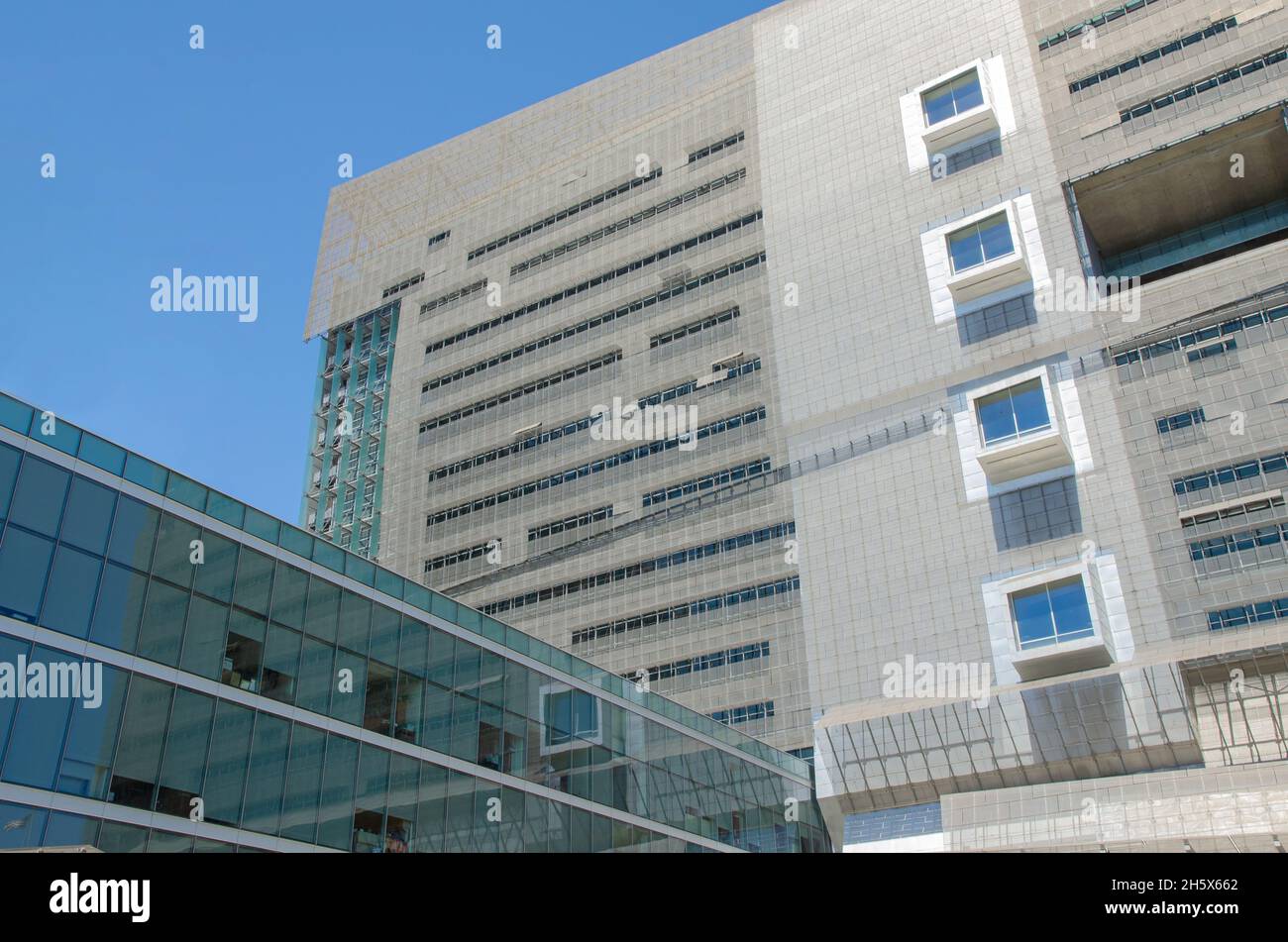 Modern office buildings in SoMa on a sunny day in San Francisco ...