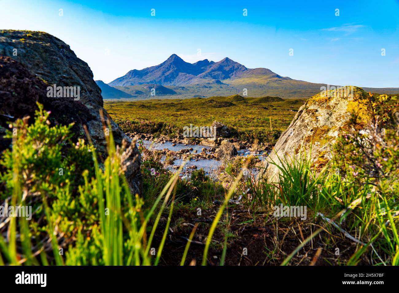 Isle of Syke Mountain Panorama Stock Photo - Alamy