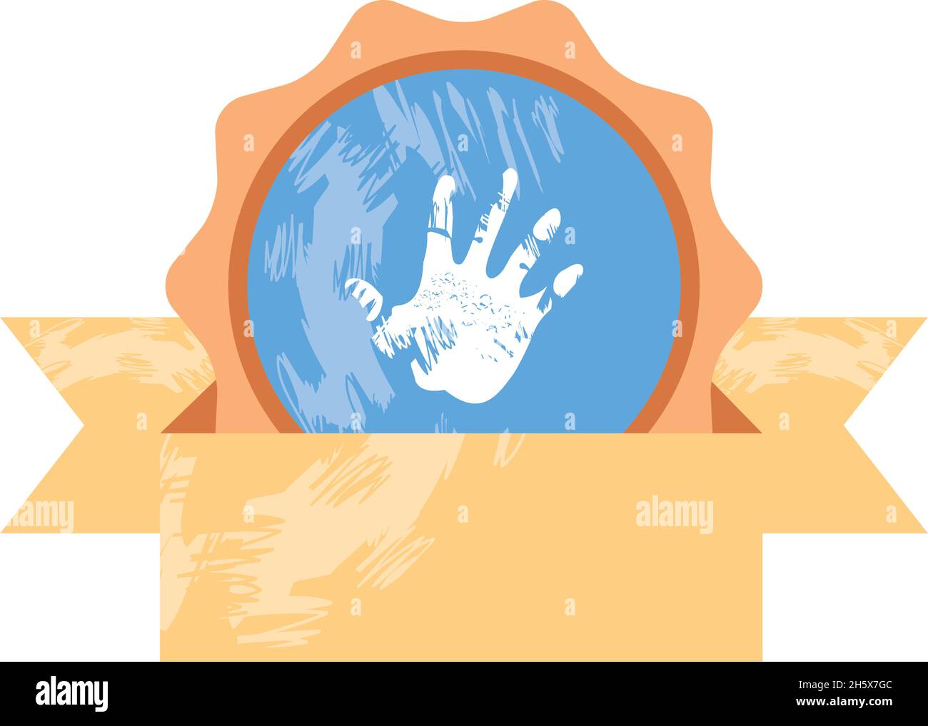 Human rights ribbon label Stock Vector Images - Alamy