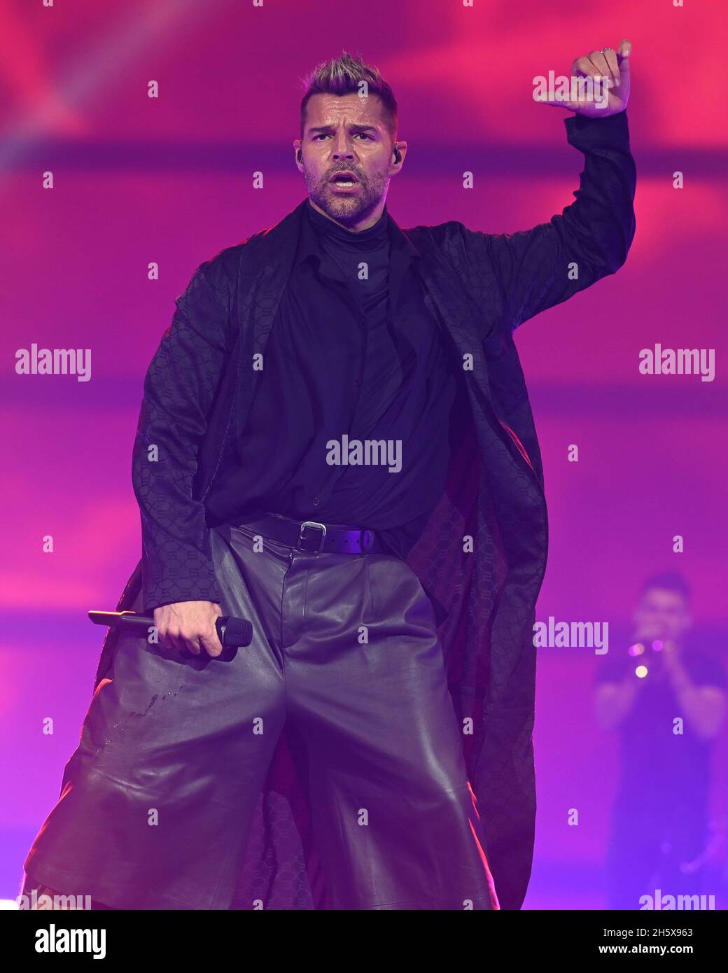 Miami - FL - 20211022- Ricky Martin performs during the co headline ...