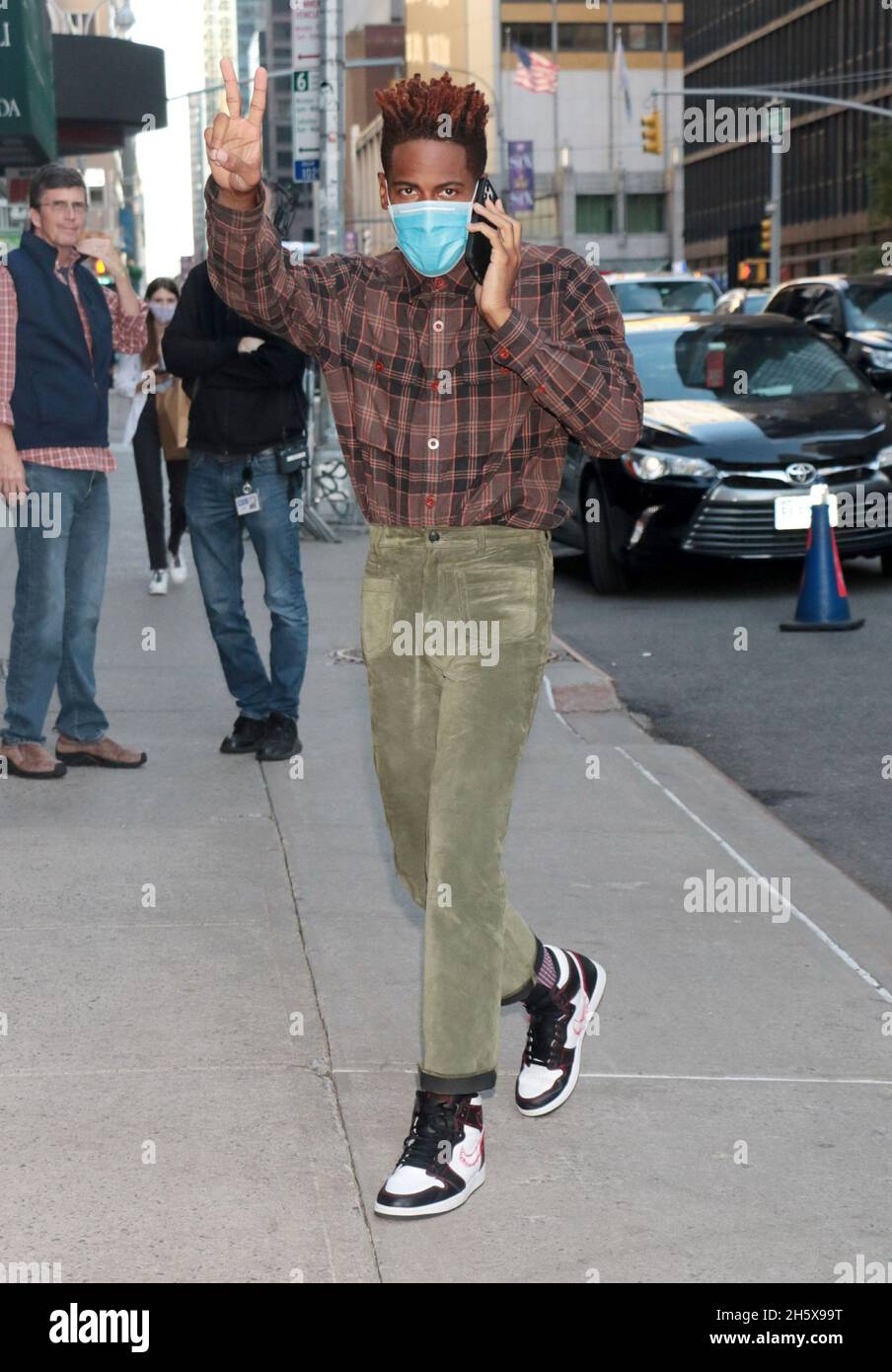 New York - NY - 20211021 Jon Batiste is photographed at the Late Show ...