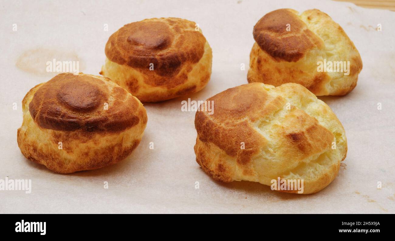Sweet Choux pastry on the table Stock Photo - Alamy