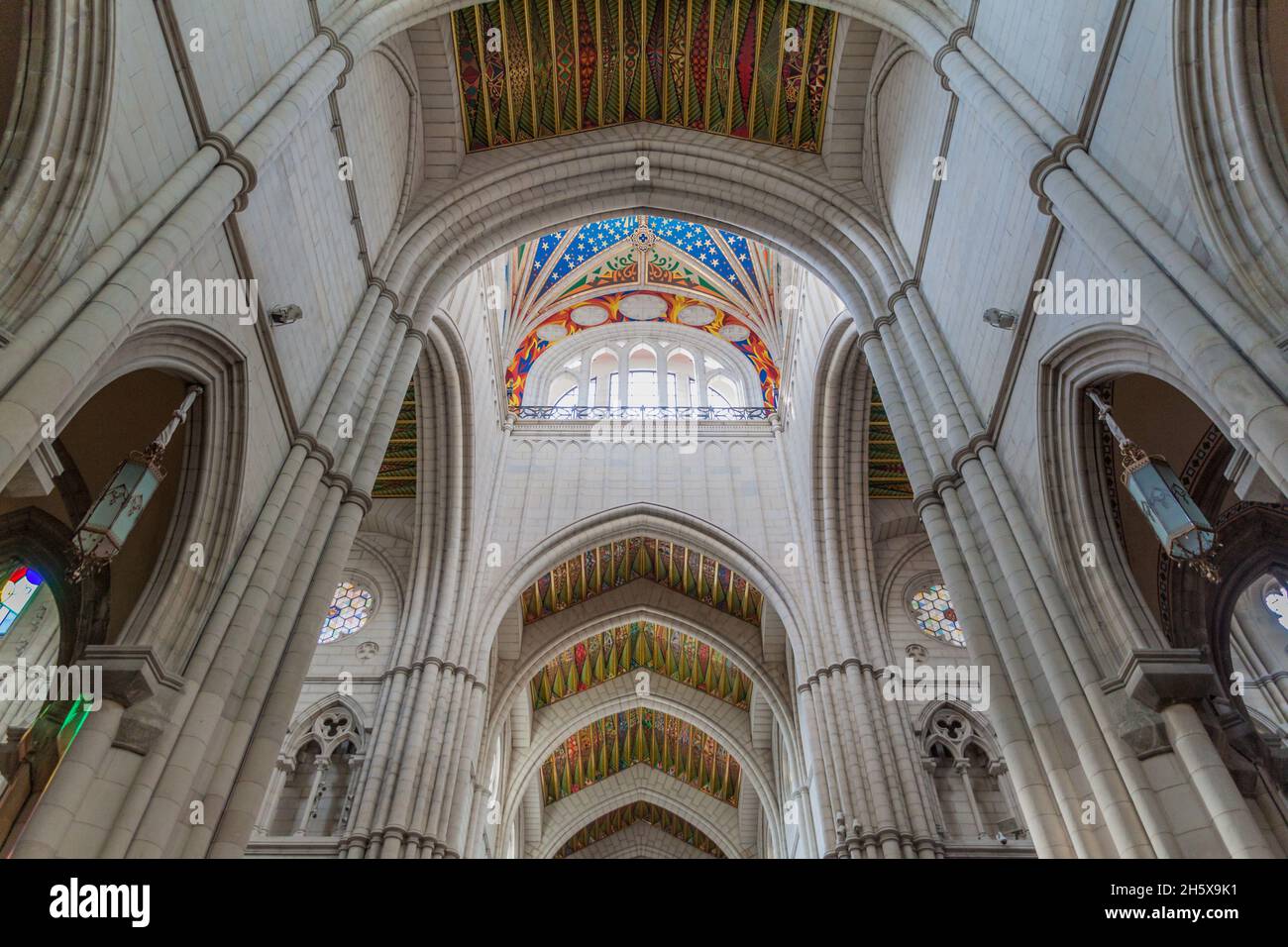 Interior of Almudena Cathedral in Madrid, Spain Stock Photo - Alamy