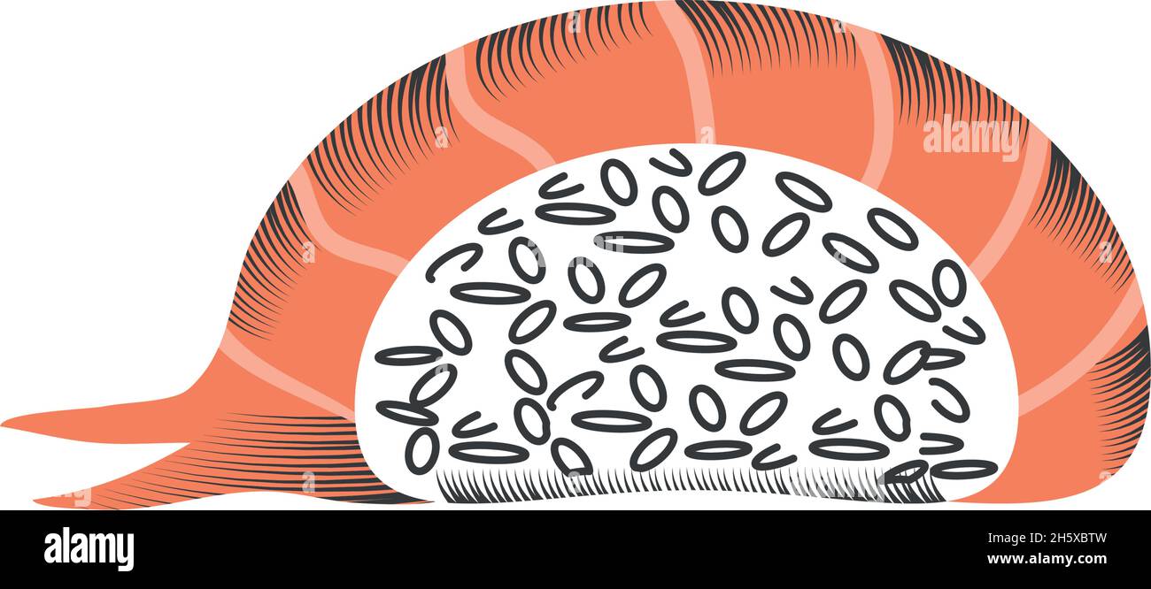 sushi with fish Stock Vector Image & Art - Alamy