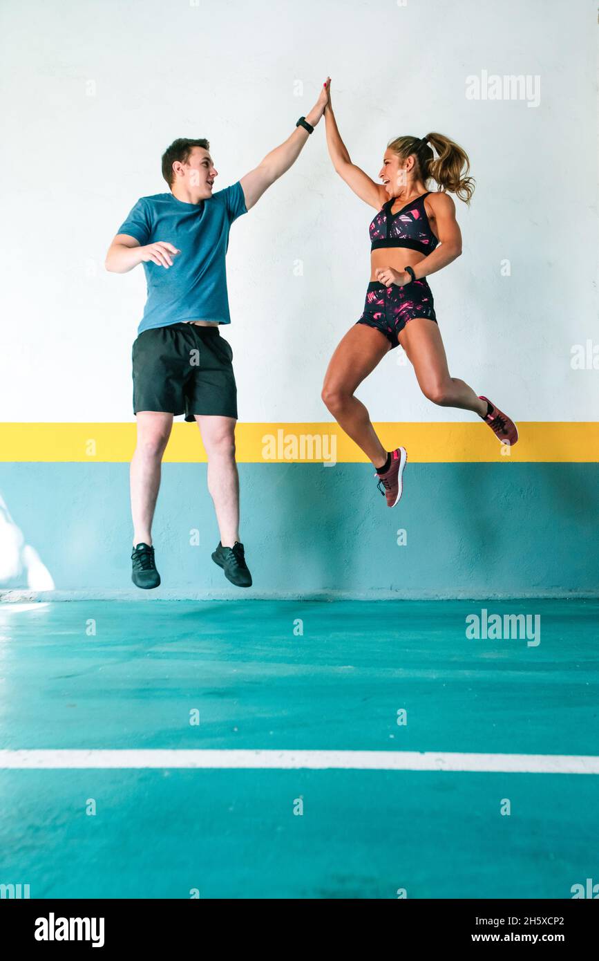 Anchorman Jumping High Five