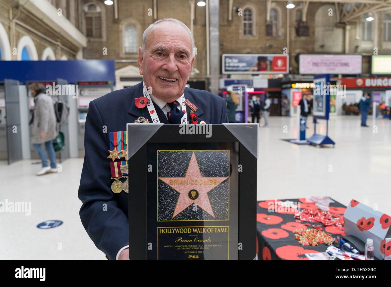 Brian Coombs holds a hall of fame from Charing cross railway station ...