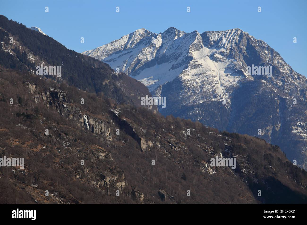 Mountain View in Switzerland. Alps Stock Photo - Alamy
