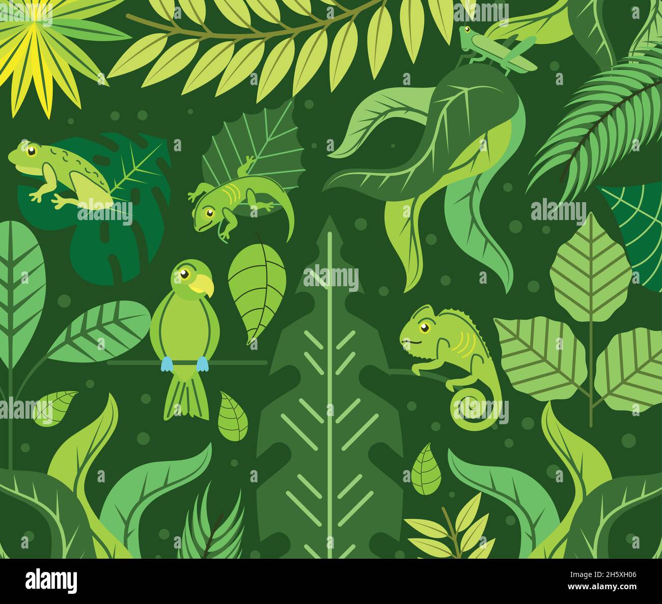 flora and fauna pattern Stock Vector Image & Art - Alamy